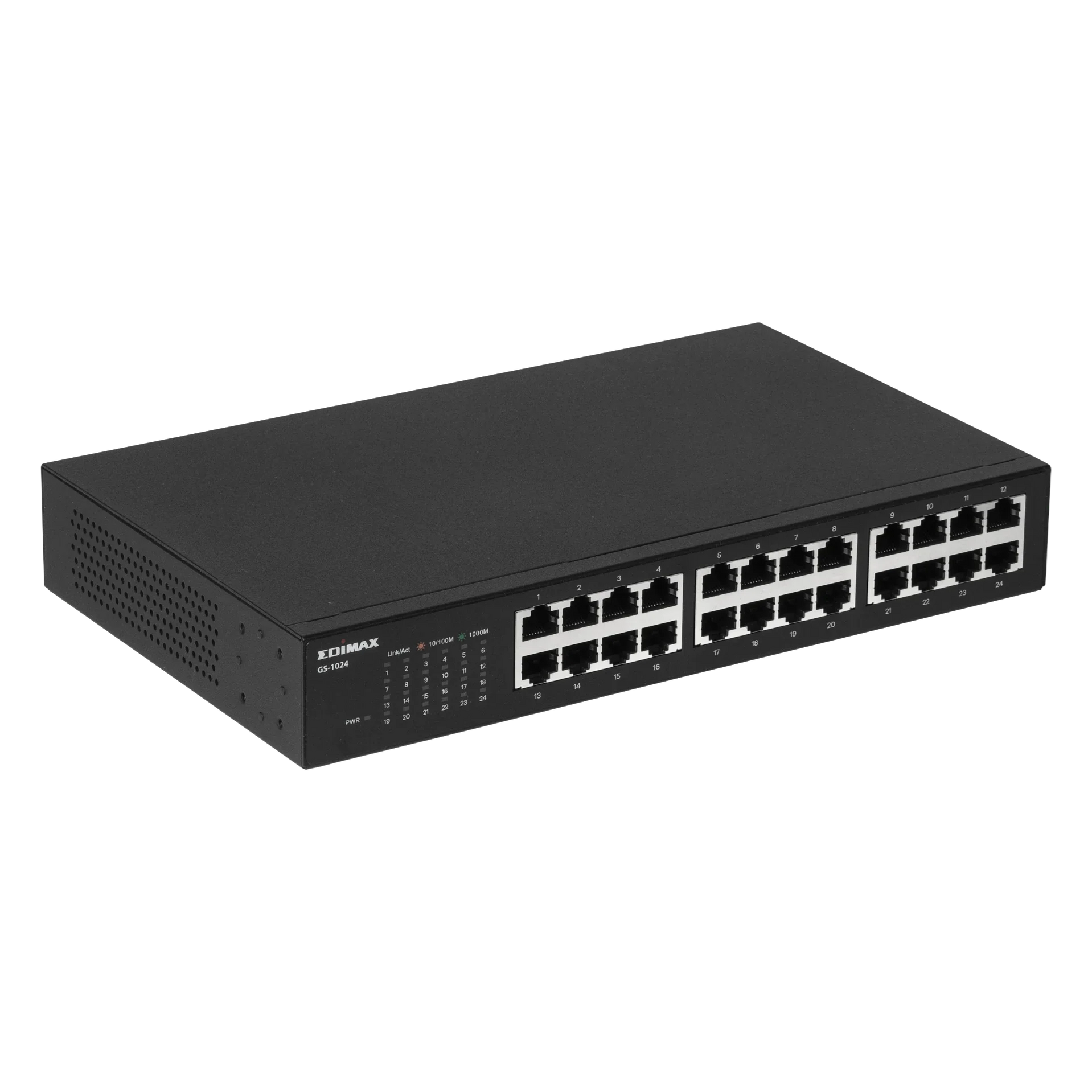 EDIMAX 24 Port Gigabit Rack-Mount Unmanaged Switch. High-Speed Network ...