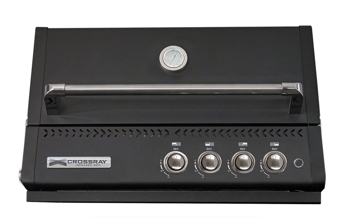 CROSSRAY XPlor Gas 4 Burner BBQ Stainless Steel BLACK TCX4FL-B — LX2001 ...