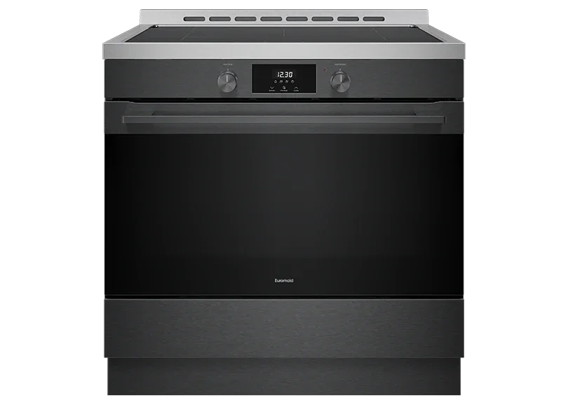 Euromaid 90cm Freestanding with Induction Cooktop - Dark Stainless Ste ...