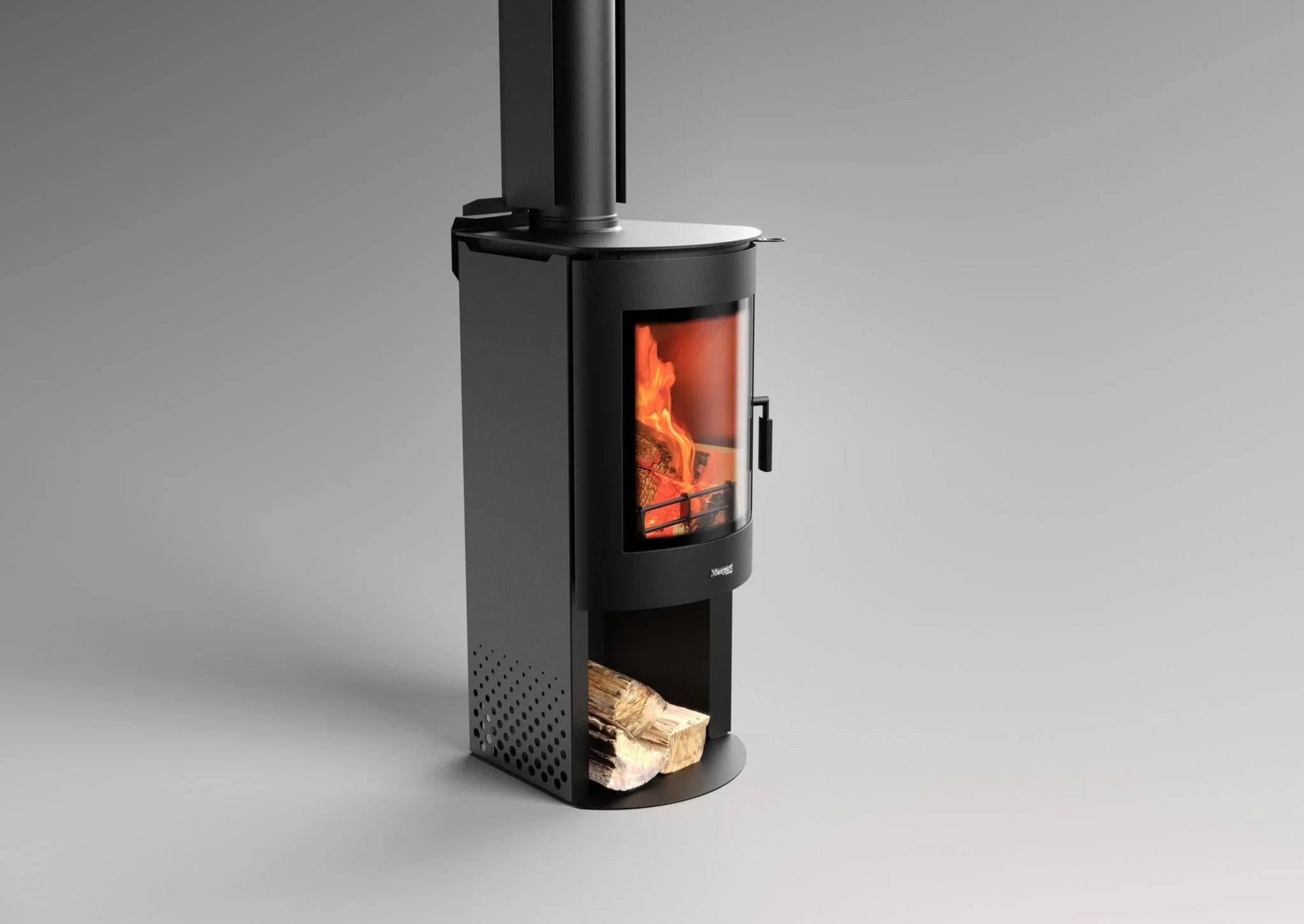 Masport Akaroa Mk II Wood Fire Fireplace Wood Stacker w/ Flue Kit Pack ...