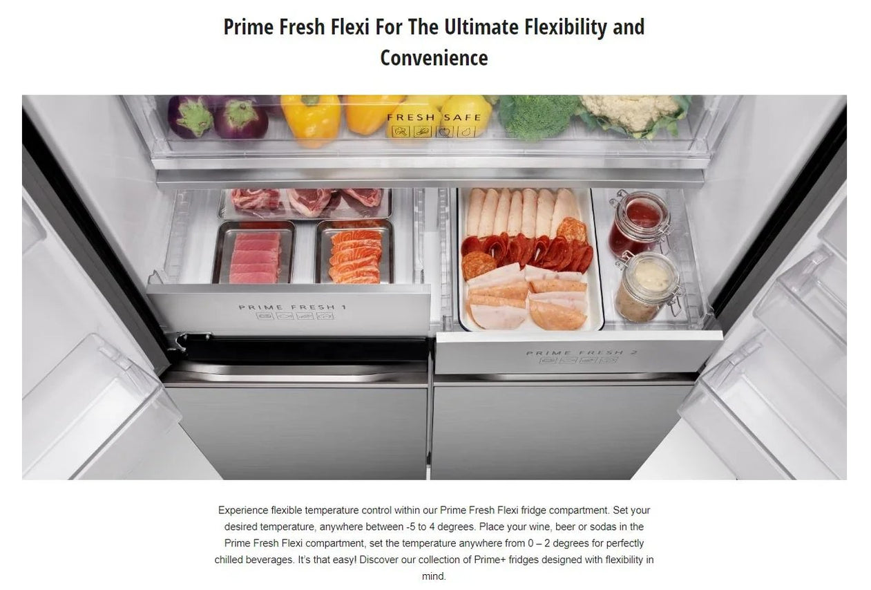 Panasonic 618L Quad Door Fridge Freezer w Ice Water Dispenser Stainles ...