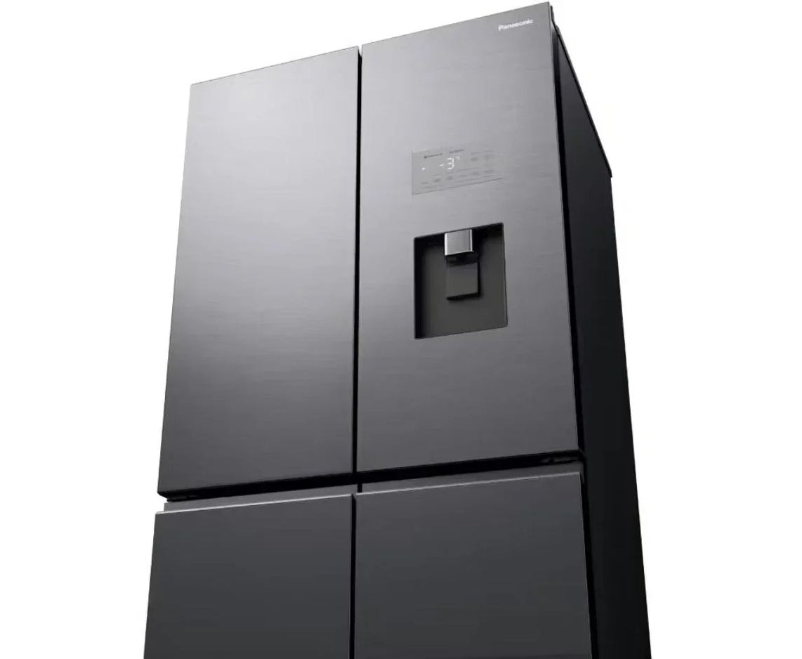 Panasonic 618L Quad Door Fridge Freezer w Ice Water Dispenser Stainles ...