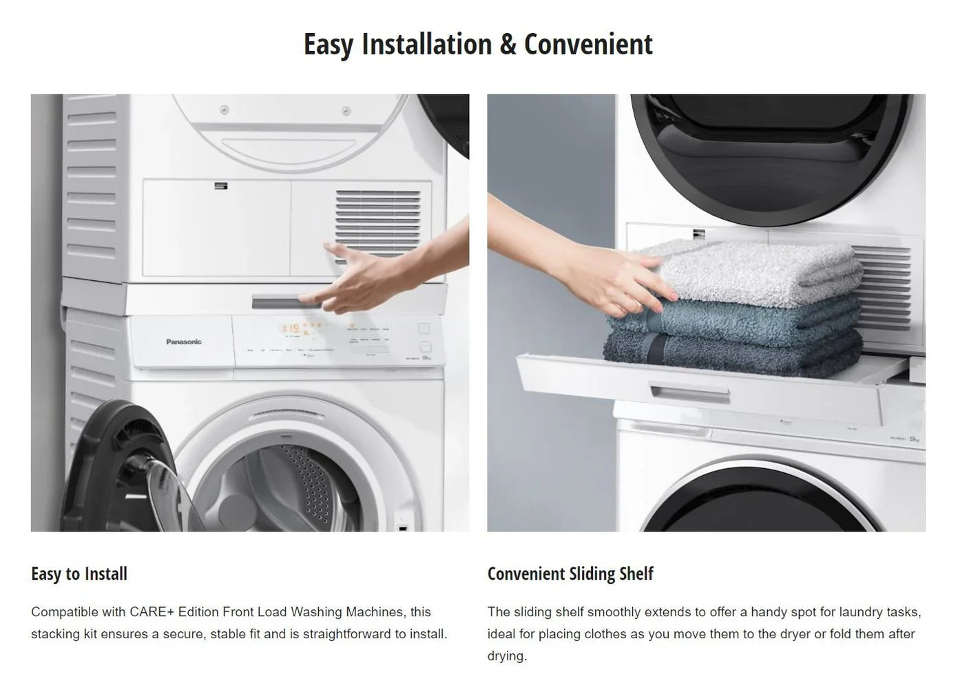 Panasonic Stacking Kit for Heat Pump Dryer & FR-FC Washing Machines N ...