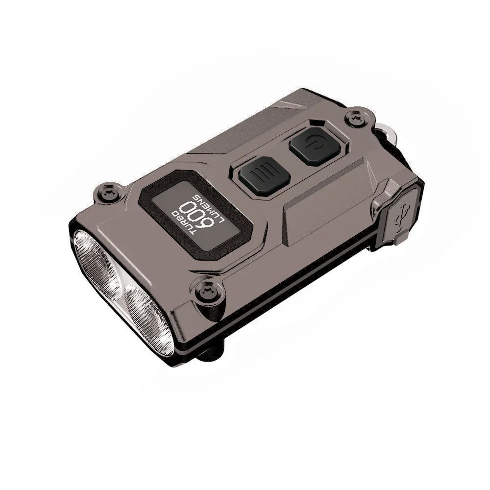 Nitecore 600 Lumen Usb-C Rechargeable Keychain Flashlight Grey — LX2001 ...