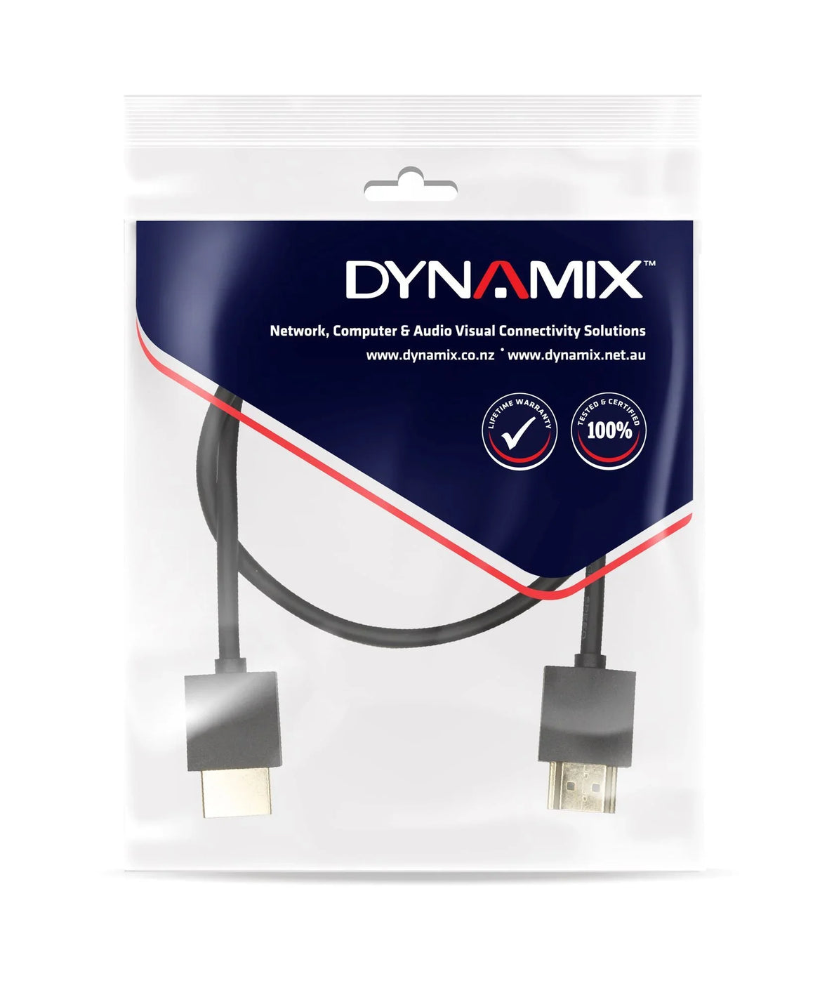 DYNAMIX 1.5M HDMI BLACK Nano High Speed With Ethernet Cable Designed U ...