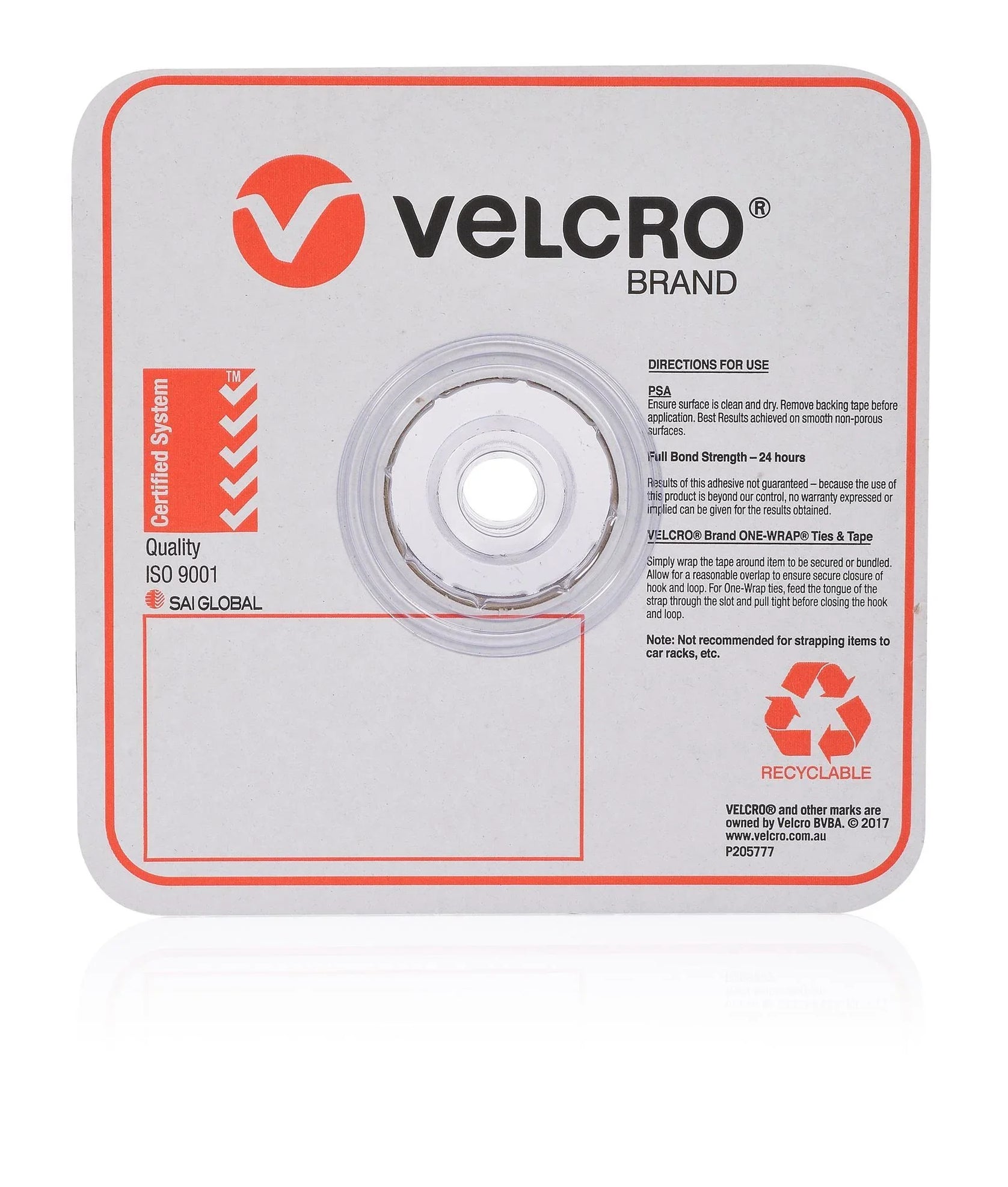 VELCRO One-Wrap 25mm x 200mm Pre-sized Ties. 100 Ties per Roll. Integr ...