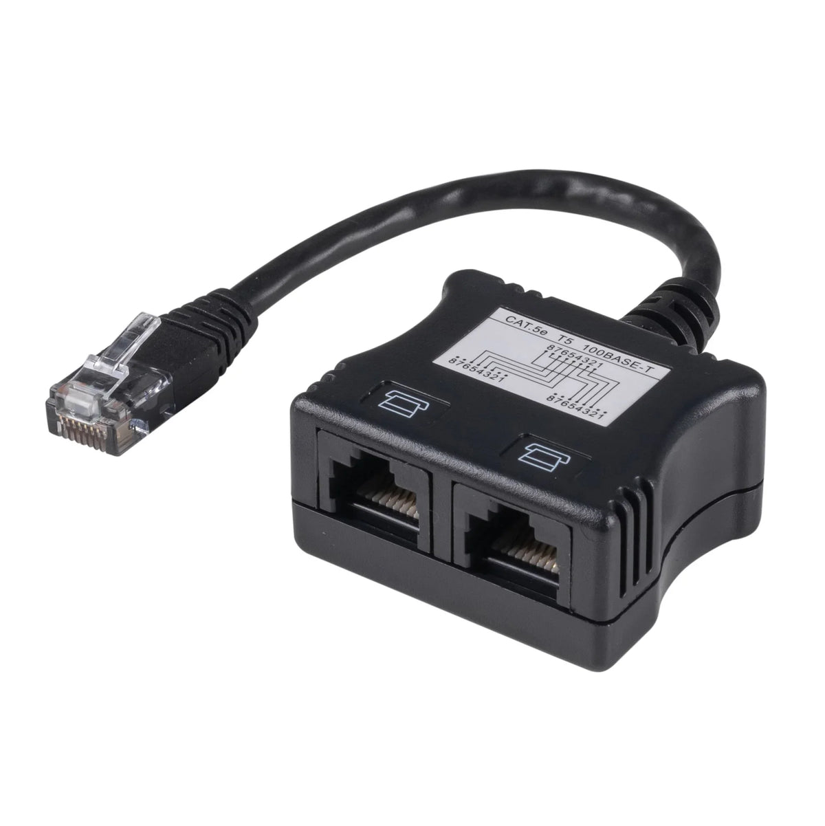 DYNAMIX RJ45 Dual Adapter (2x Digital Ph.) with short cable — LX2001 ...