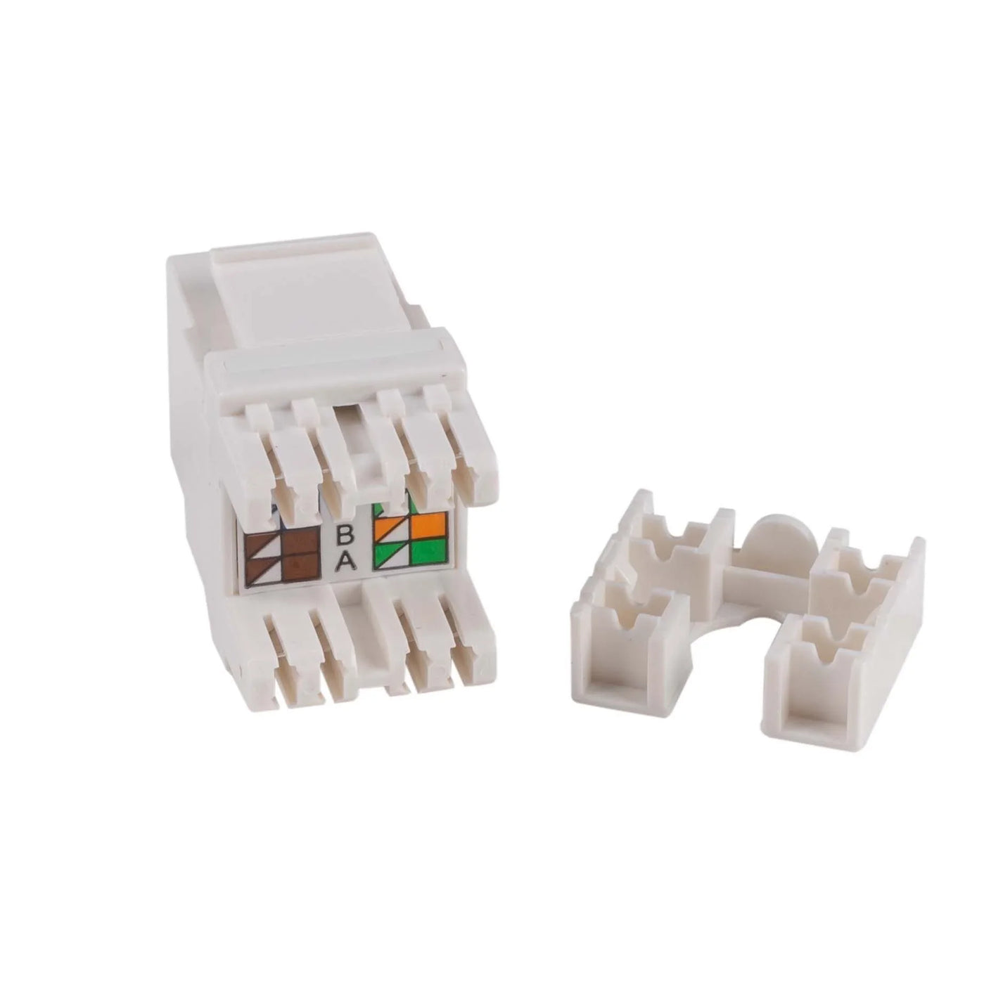 DYNAMIX Cat5e Keystone RJ45 Jack for 110 Face Plate T568A/T568B Wiring ...