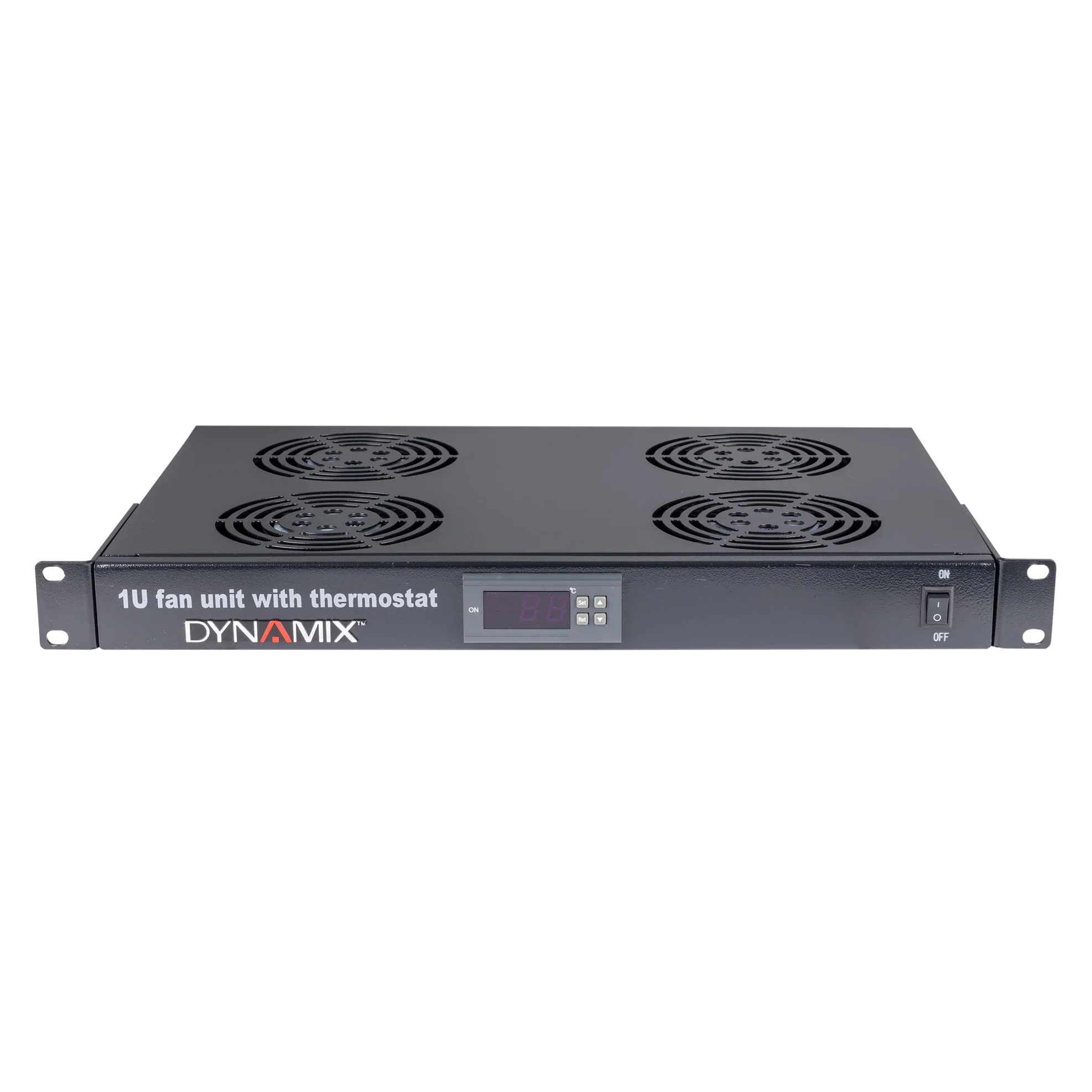 DYNAMIX 1U Fan Unit with Digital Thermostat. 4x Fans, 19'' Installatio ...