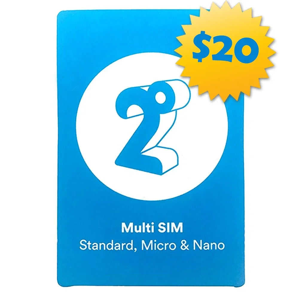 2 Degrees Prepay Sim Card With $20 Credit — LX2001 - Homewares, Outdoor ...