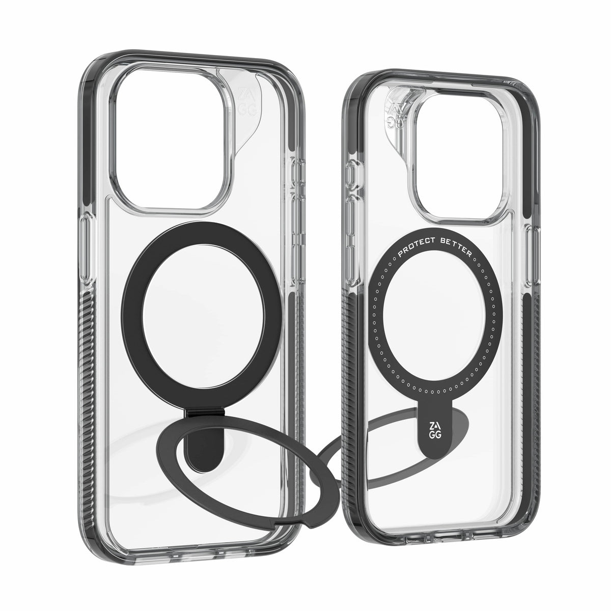 ZAGG Santa Cruz Snap Case w/ Ringstand iPhone 15 Pro - Black — LX2001 ...