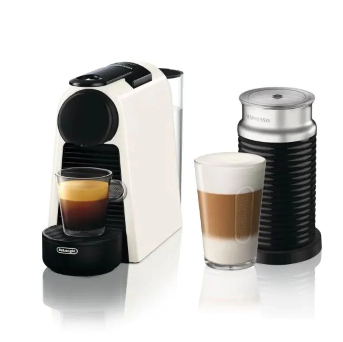 DeLonghi Nespresso Essenza Mini Coffee Machine Bundle - White — LX2001 ...
