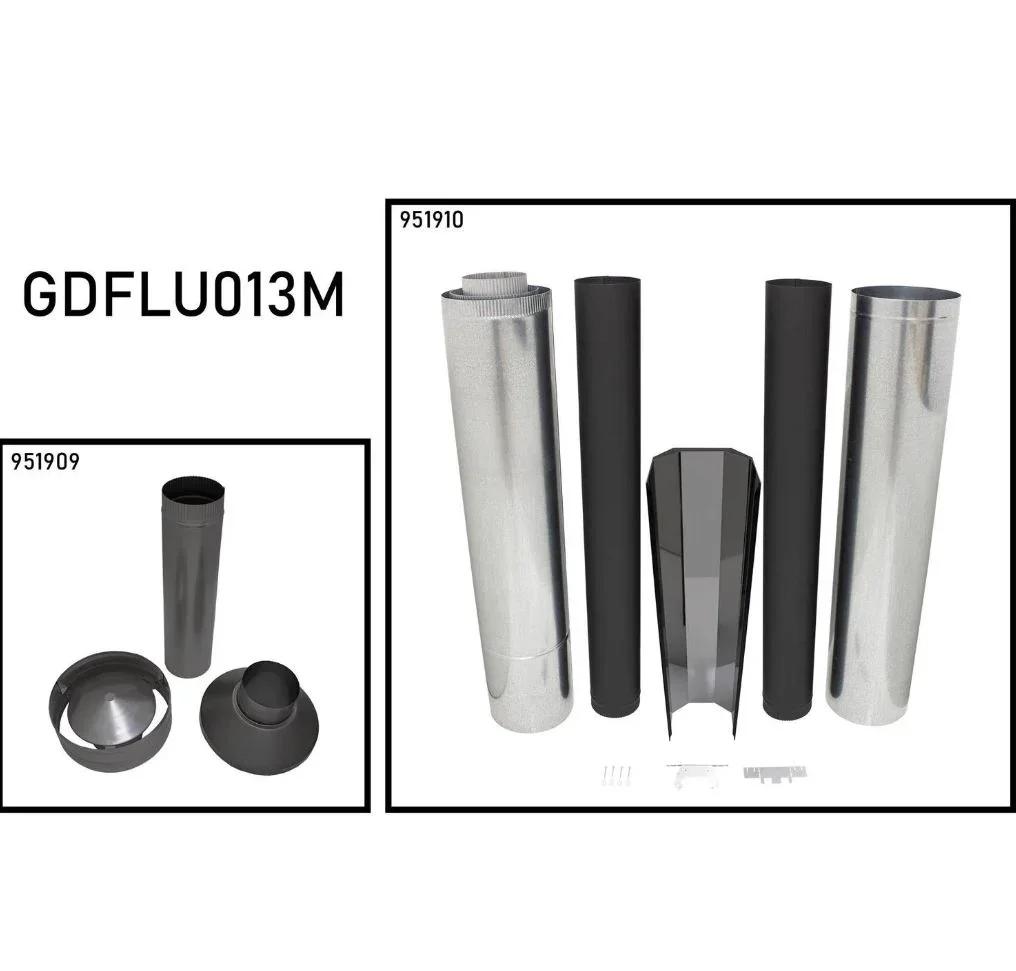 Nectre Masport Flue Kit for Wood Fires 150mm x 4.2m Black — LX2001 ...