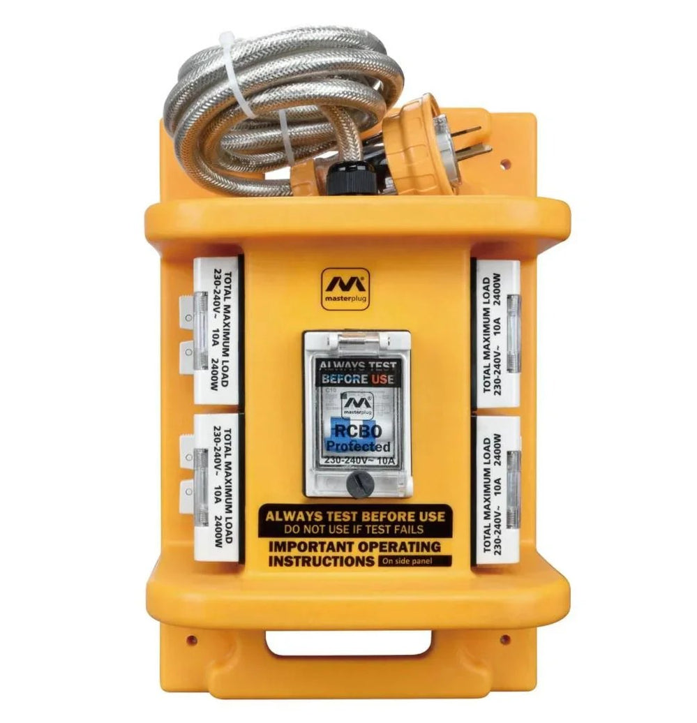 4 Outlet Worksite PSOA Power Board 4PSOA-MP — LX2001 - Homewares ...