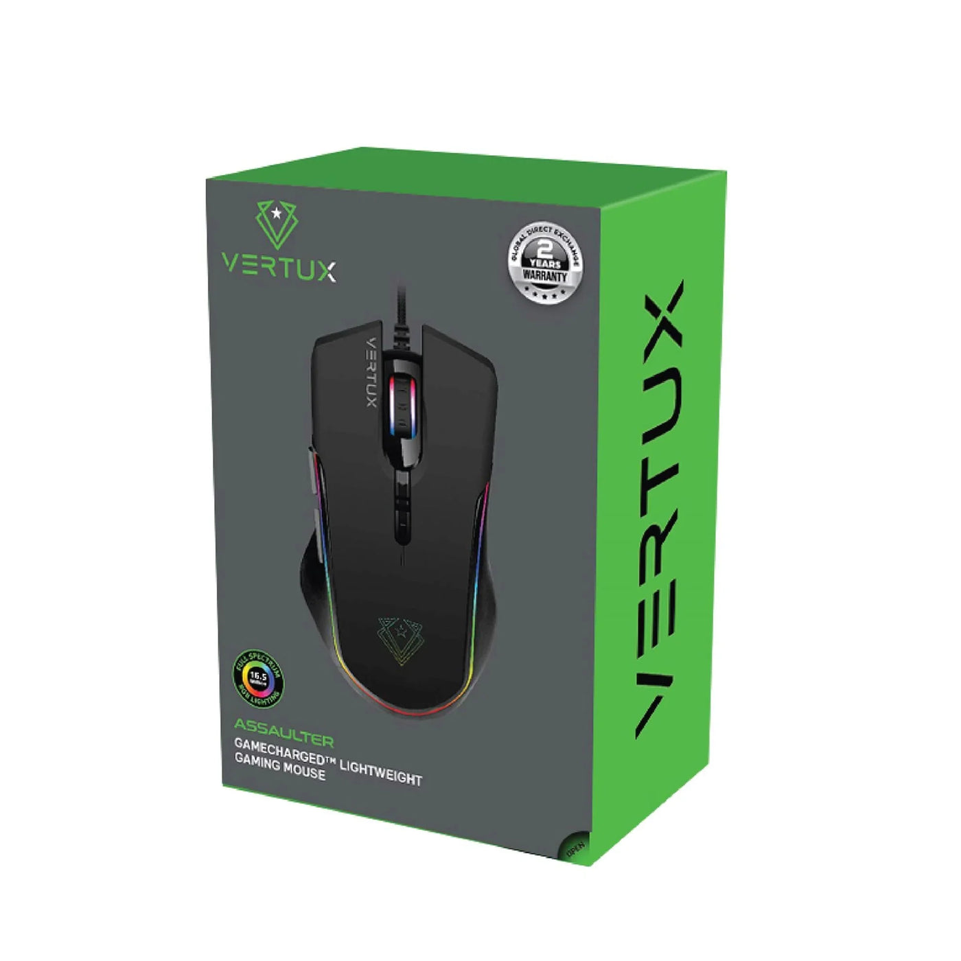 Vertux Gaming Highly Sensitive Gaming Wired Mouse w/ 7 Programmable Bu ...