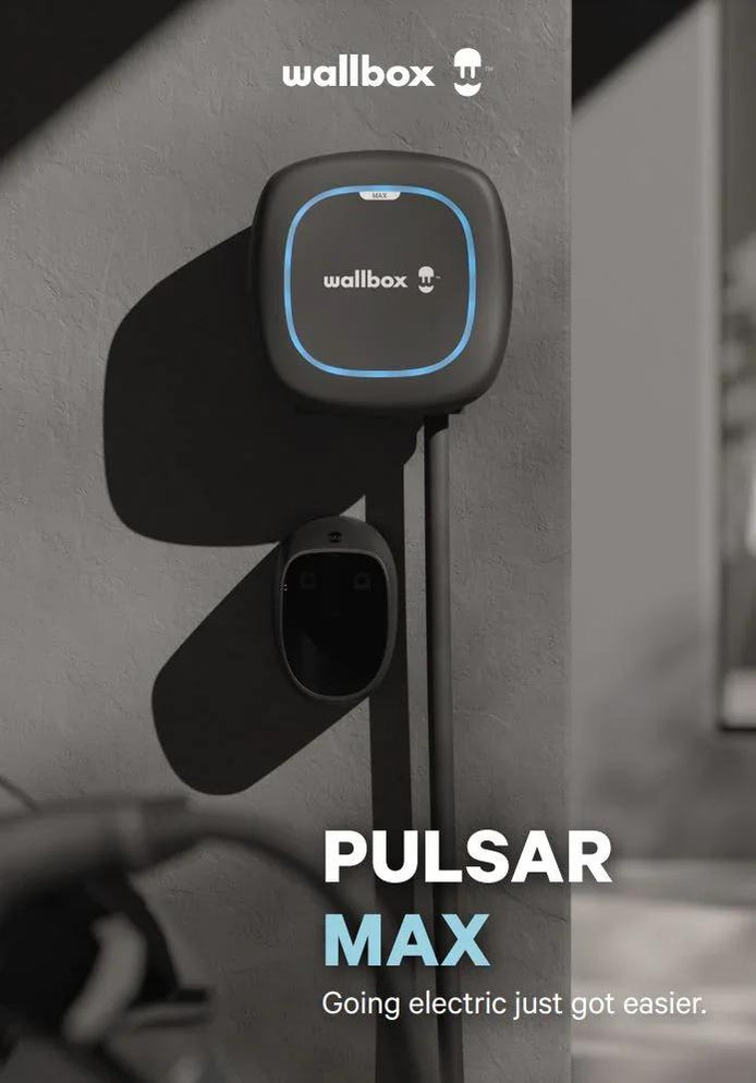 Wallbox Pulsar Max EV Electric Vehicle Charger - Type 2 - 5M - Black ...