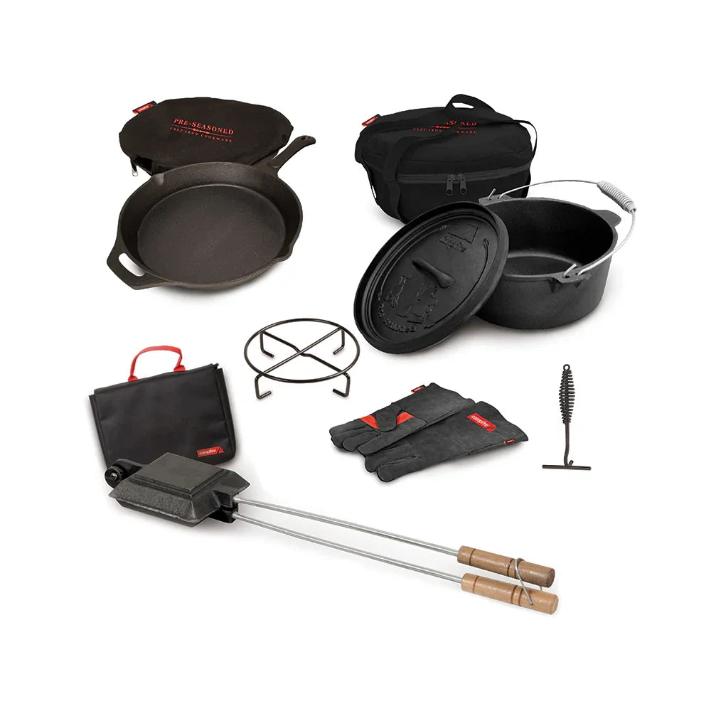 Campfire Cast Iron Boxed Pack 9 Piece — LX2001 - Homewares, Outdoor ...